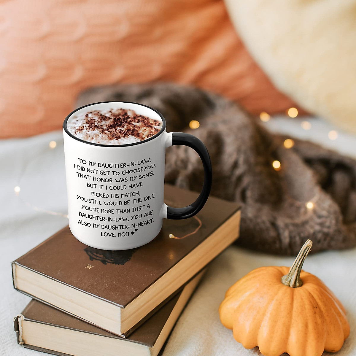 YHRJWN - Daughter In Law Gifts, Funny Daughter In Law Coffee Mug, Gifts for Daughter In Law form Mother In Law, Mothers Day Gifts for Women Daughter In Law, Christmas Birthday Gifts for 11 Oz