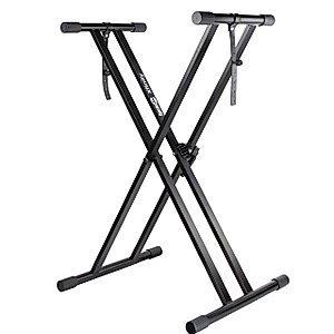 RockJam 61 Key Keyboard Bundle with Keyboard Stand, Power Supply & Accessories