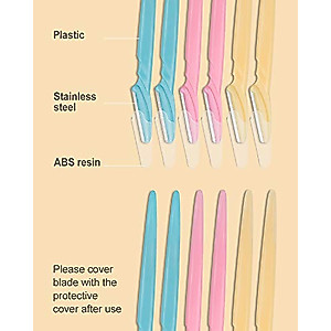 Eyebrow Razor for Women, 30 Pcs Dermaplane Razor for Women Face, Multipurpose Face Razors for Women and Men by MoHern