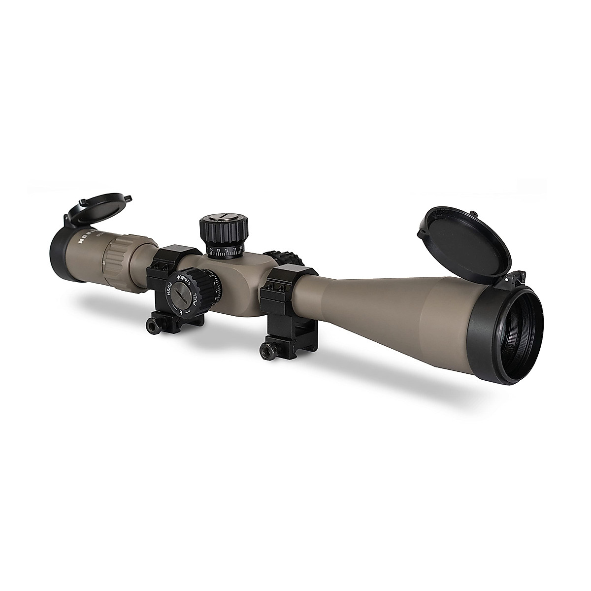 Monstrum G3 6-24x50 FFP Rifle Scope | Flat Dark Earth | Monstrum Rifle Scope Level Bubble | 30 mm Diameter | Bundle