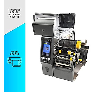 Zebra ZT411 300 dpi Thermal Transfer Industrial Printer, Includes Peeler with Full Rewind, Print Width 4 in, Ethernet Bluetooth Serial USB Connectivity ZT41143 - JTTANDS