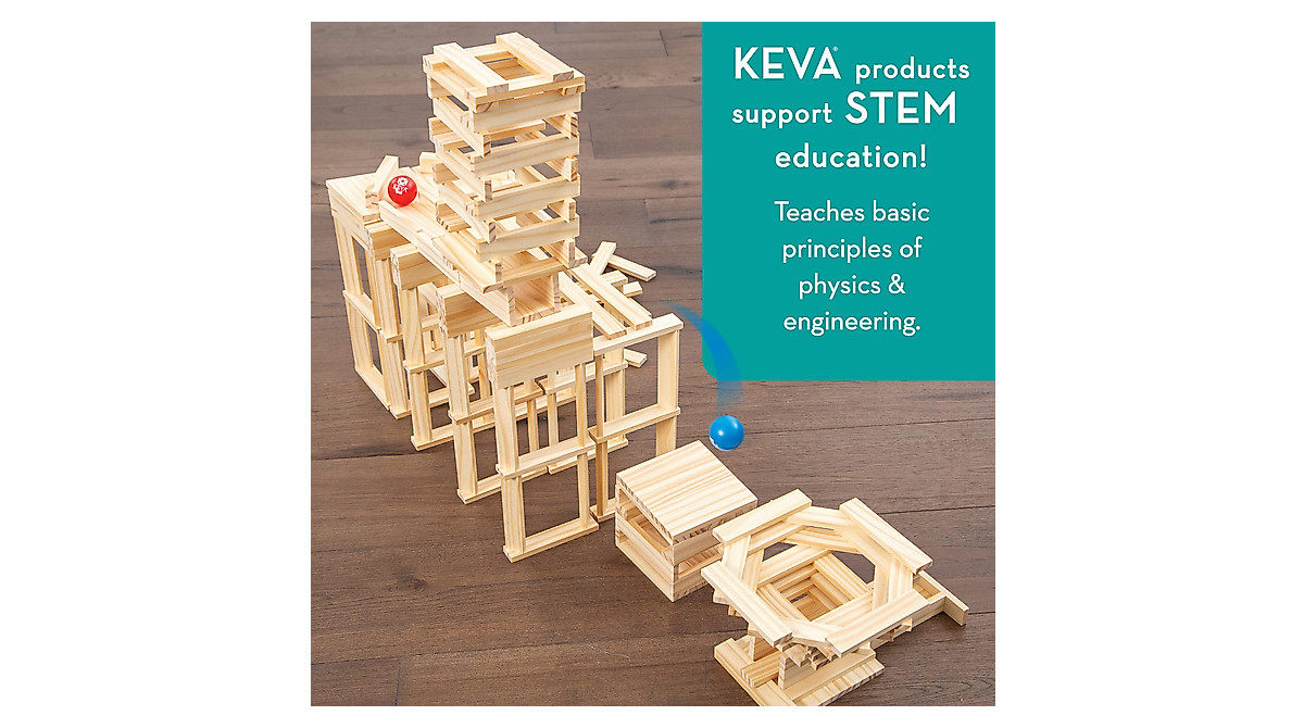KEVA Contraptions Plank Set - Build Creative Structures