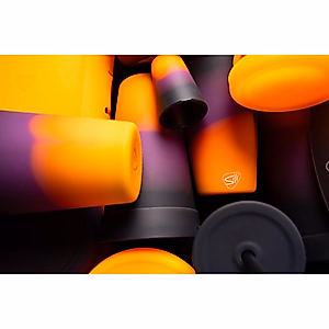 Silipint: Silicone Pint Glasses: 4 Pack (2) Sun Storm & (2) Moon Beam - 16oz - Reusable, Sustainable, Unbreakable, Holiday Parties