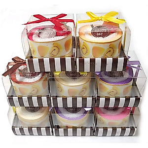 Pack of 8 Heart Shape Cake Folded Towel Towel Personalized Wedding Gift Thank You Guest Favor Bridal Shower Baby Showers Birthday Party Flavor Goodie Bags