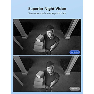 nooie Outdoor Security Camera Baby Monitor with Camera