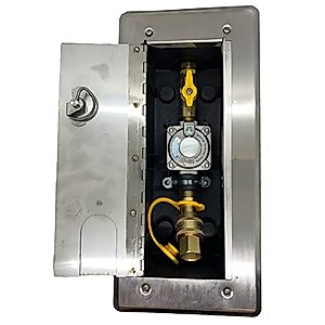 Burnaby Manufacturing Ltd Concrete Deck Versatile Gas Plug™, 2 PSI, 3/4" NPT Inlet, 1/2" Quick Disconnect Outlet