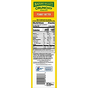 Nature Valley Crunchy Granola Bars, Peanut Butter, 15 ct, 30 bars