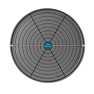 G & S Metal Products Company OvenStuff All-Purpose 12'' Round Nonstick Baking Pan w/Nonstick Cooling Rack, 2 Pack, Grey, Cookie Pan
