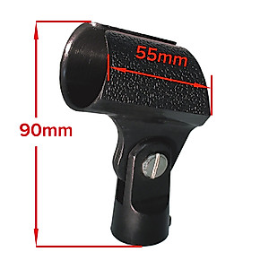 Performance Plus SM58 Style Tapered Barrel Black Plastic Microphone Holder (MH2)