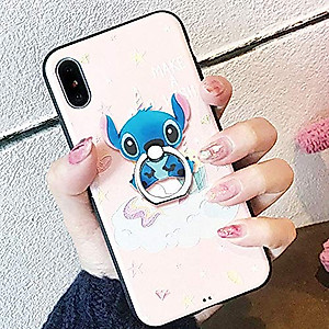 ZOSTLAND DIY Protectors ET Blue Baby Apple Data Cable USB 5W 18W Charger Data Line Earphone Wire Saver Protector Compatible with iPhone 5S SE 6 6S 7 8 Plus X 11 12 13 14 MAX iPad iWatch (Basic Stitch)