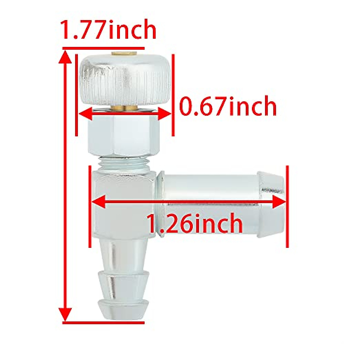 Allong Tank Fuel Hose Filter Gas Shut-Off Valve Grommet Bushing Fits 3000 5000 6250 Watts Craftsman Coleman Powermate Maxa GX240 Generator Snapper Snowblower Snow Thrower