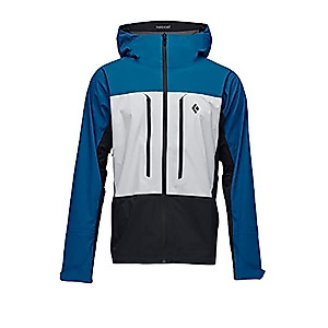 Black Diamond Equipment - Men's Dawn Patrol Hybrid Shell (as1, alpha, l, regular, regular, Kingfisher-White-Black)