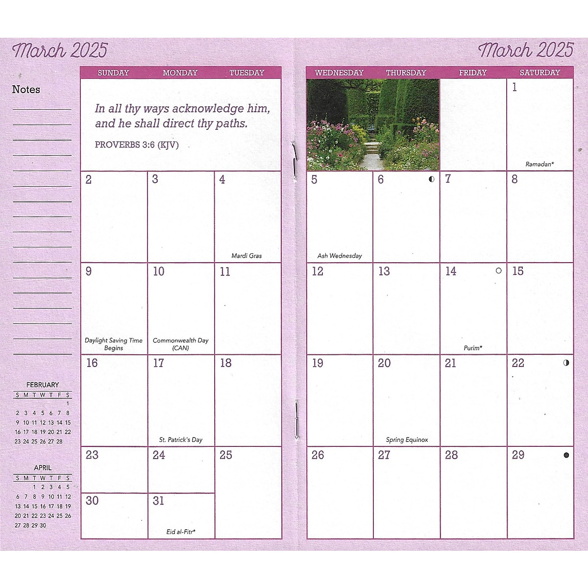 MTT Gardens (Religious) 2024-2025 Two Year Planner for Scheduling, Planning, and Organizing