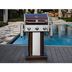 Kenmore 3 Burner Outdoor Patio Gas BBQ Propane Grill in, Mocha