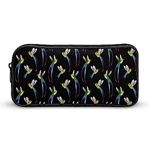 Beautiful Hummingbirds Pencil Case Stationery Pen Pouch Portable Makeup Storage Bag Organizer Gift