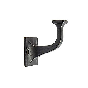 Hickory Hardware Forge Collection Coat Hooks, Wall Hooks for Hanging Coats, Hats, Towels, Robes and More, 2-3/4 Inch Long, Black Iron, 10 Pack