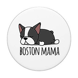 Cute Boston Terrier, Boston Mama PopSockets Swappable PopGrip
