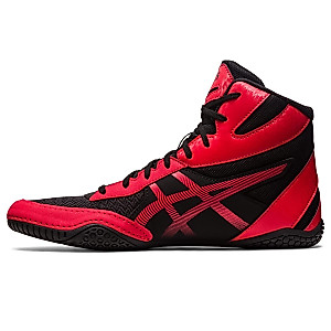 ASICS Men's MATCONTROL 3 Wrestling Shoes, 10.5, Black/Classic RED