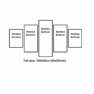 Black Red Picture - Abstract Circle Wall Art - Abstract Square Picture, Circle Line, Black and Red Canvas Painting, Abstract Canvas Wall Art, Livingroom Wall Decor (A,40"Wx20"H)