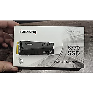 fanxiang S770 2TB PCIe 4.0 NVMe SSD M.2 2280 Internal Solid State Drive, Configure DRAM Cache, with Heatsink, Up to 7300MB/s, Perfectly Compatible with PS5