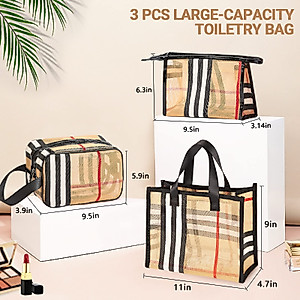 kancehinage Nail Polish Organizer Bag, Double Layer Large Nail Polish Organizers Case Portable Carrying Bag 3