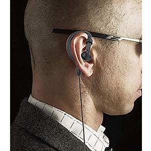 COISOUND Two Way Radio Earpiece |Walkie Talkie Headset Compatible Midland AVPH4,Ear-Clip Two Way Headset for Midland Walkie Talkie Earpiece(Black Pair)