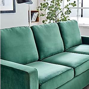 Cherry Tree Furniture Campbell 3-Seater Sofa with Reversible Chaise (Green)