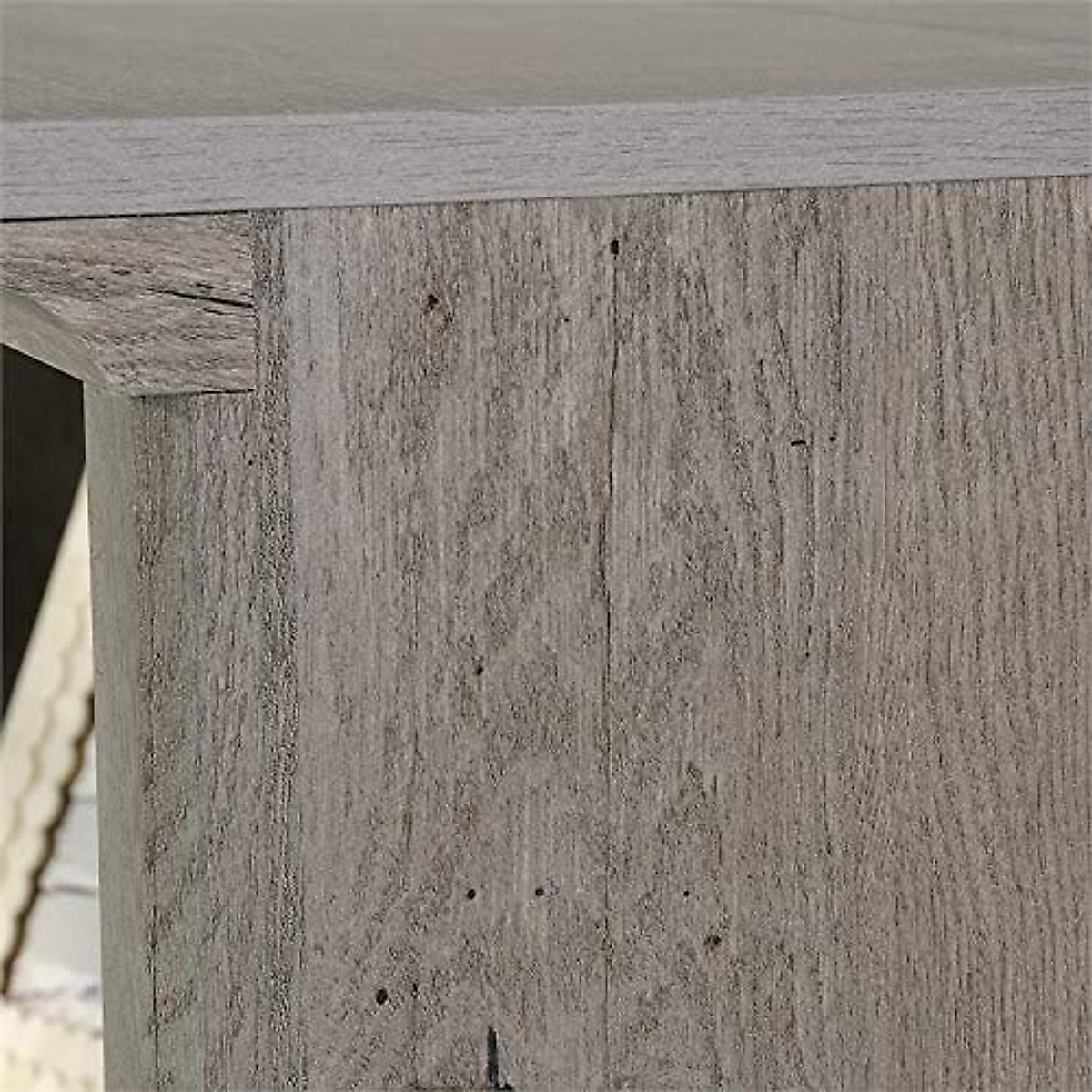 Pemberly Row Contemporary 5-Shelf Tall Wood Bookcase in Mystic Oak