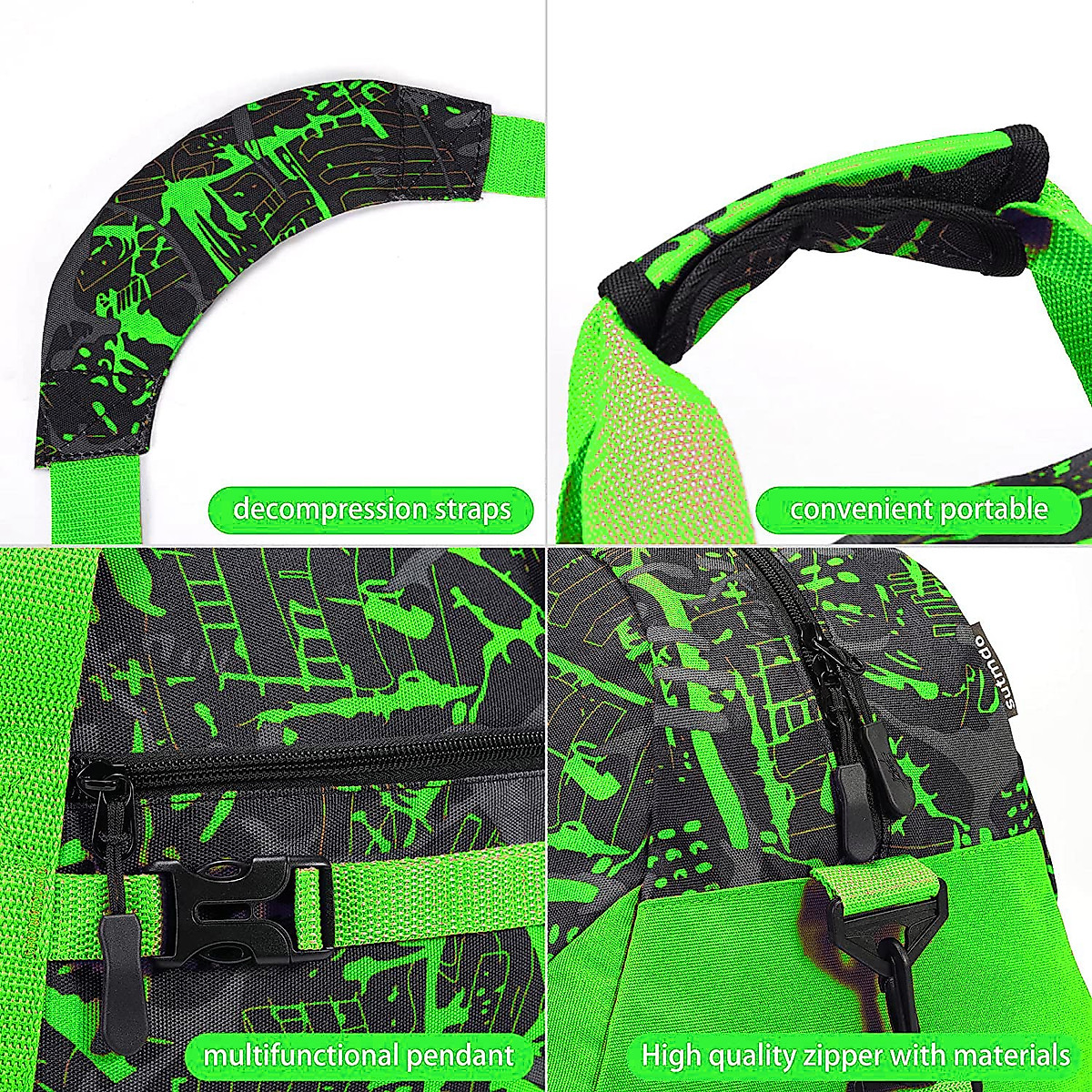 Stumdo Kids Overnighter Duffel Bags for kids, Carry-On Size & Ideal for School Practice or Overnight Travel Weekender Tote for Travel Gym Sport bag for Boys & Girls (11fglv)