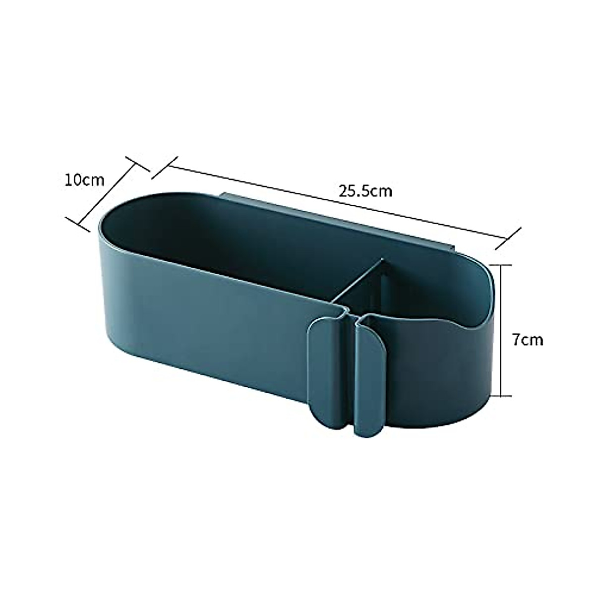 BRAIYV Wall Mounted Floating Shelf, Non-Drilling Adhesive Bathroom Organizer Ledge Shelf for Home Decor, Kitchen, Bedroom, Bathroom,Blue