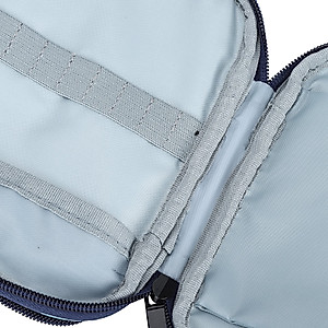 Crochet Bag, Sewing Double Sided Zipper Easy to Carry Crochet Hook Hand Made Oxford Cloth Knitting Organizing Packet Large Yarn Storage for Yarn Stitch Markers(Elephant)