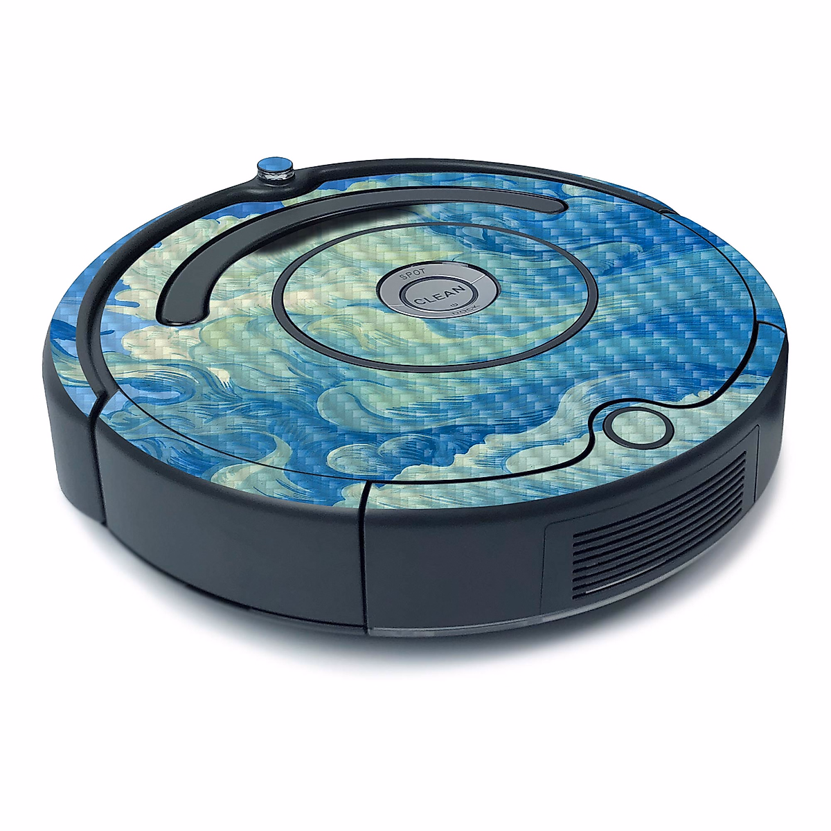 MightySkins Carbon Fiber Skin for iRobot Roomba 675 Minimal Coverage - Visionary | Protective, Durable Textured Carbon Fiber Finish | Easy to Apply, Remove, and Change Styles | Made in The USA