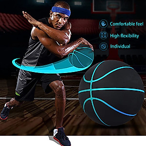 Standard 5/6/7 Basketball, Non-Slip and Wear-Resistant Microfiber Suede, No Logo Ball, Suitable As A Signature, Gift,White Edge,No. 6