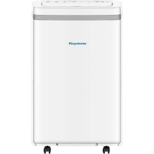 Keystone 13,000 BTU Portable Air Conditioner and Heater with Smart Remote Control & Dehumidifier Function, Quiet Compact Portable AC & Heater Combo for Living Room & Small Rooms up to 450 Sq. Ft