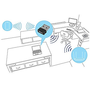 TRENDnet Micro N150 Wireless & Bluetooth 4.0 USB Adapter, Class 1, N150, Up to 150Mbps WiFi N, TBW-108UB Silver