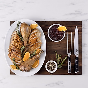 All-Clad Forged German Stainless Steel Knife Set 2 Piece 8, 6 Inch, Fully Forged, Expert Precision, Home Knife Set, Cookware Knife Block Set, Kitchen Knives, Cook Tool, Kitchen Utensils, Ultra Sharp