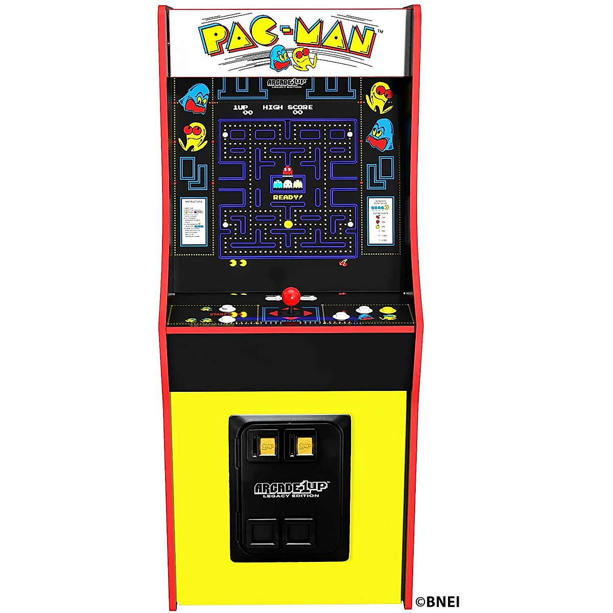 ARCADE1UP PAC-Man 12-in-1 Legacy Edition, 4ft