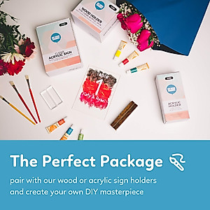 TUR Party Supplies (15 Set 5x7 Inch Clear Blank Acrylic Sheets | Wedding Signs and Decoration | Card and Gift Signs | Event Party Signs | Welcome Acrylic Signs- Holders NOT Included