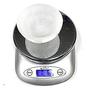 Paykoc Imports Classic Selenite Bowl Dish 4" +- Hand Made Morocco