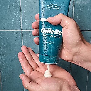 Gillette Intimate 2-in-1 Pubic Shave Cream and Cleanser, 6 oz