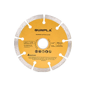 Gunpla 3 Pieces 4-1/2 inch Diamond Cutting Blade Continuous Segmented Turbo Rim Dry Wet Circular Saw Cutter Angle Grinder Disc 7/8 inch Arbor with Reducing Ring 5/8 inch for Tile Masonry