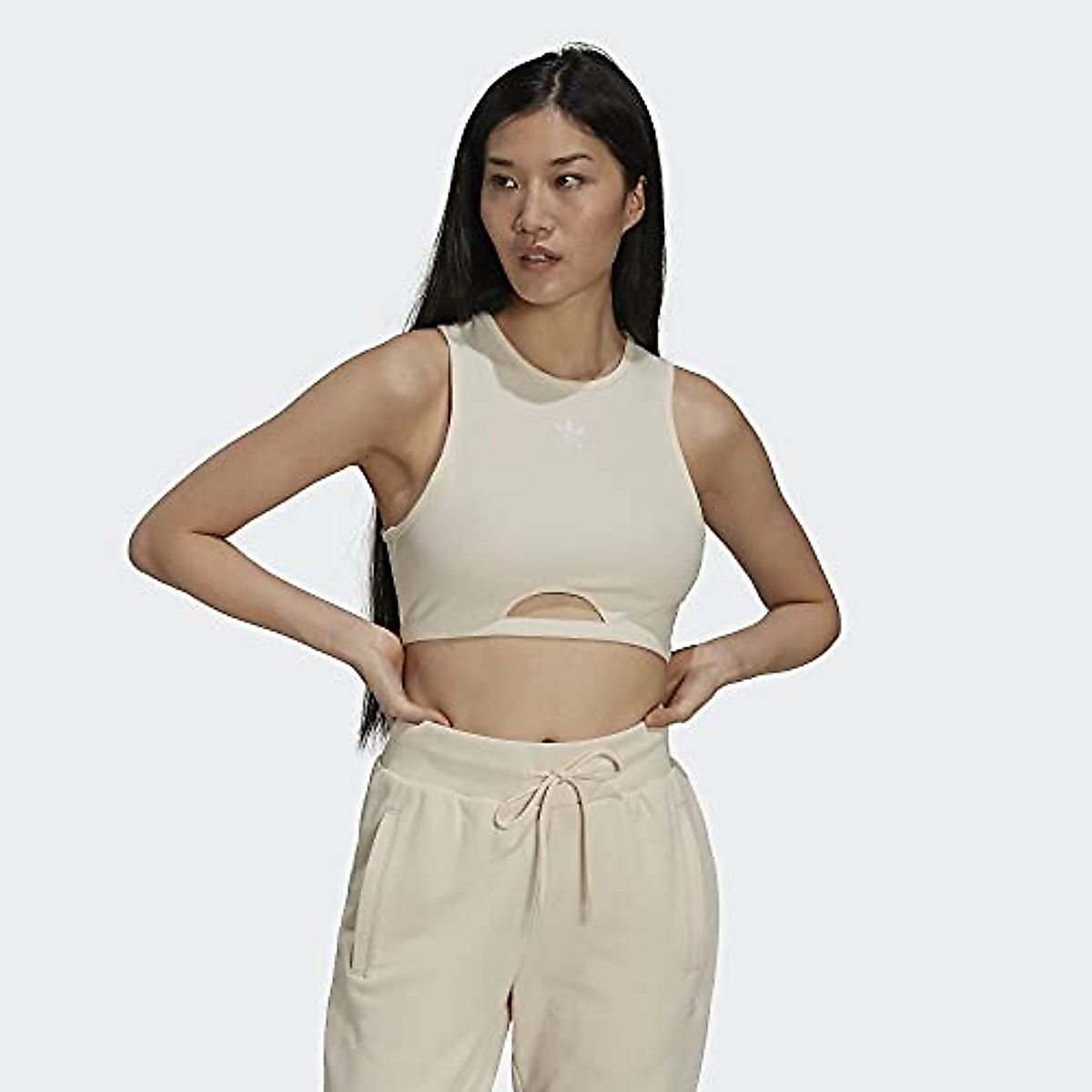 adidas Originals Women's Tank Top, Wonder White, X-Large