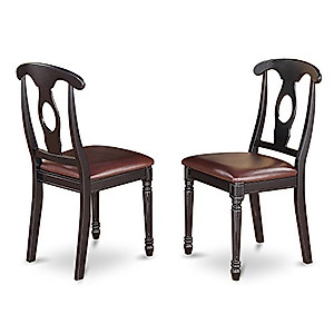 East West Furniture DOKE9-BCH-LC Dining Set, Large, Black/Cherry
