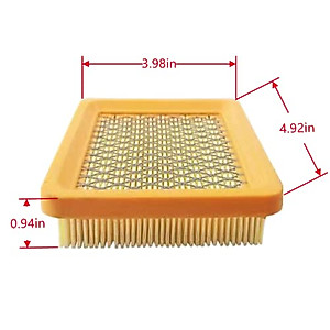 Arpisziv 951-15245 Air Filter Fit For Craftsman Troy-Bilt MTD C-Cadet 159cc 196cc SC500 Lawn Mower Trimmer Air Cleaner Rep 751-15245(3 Pack )