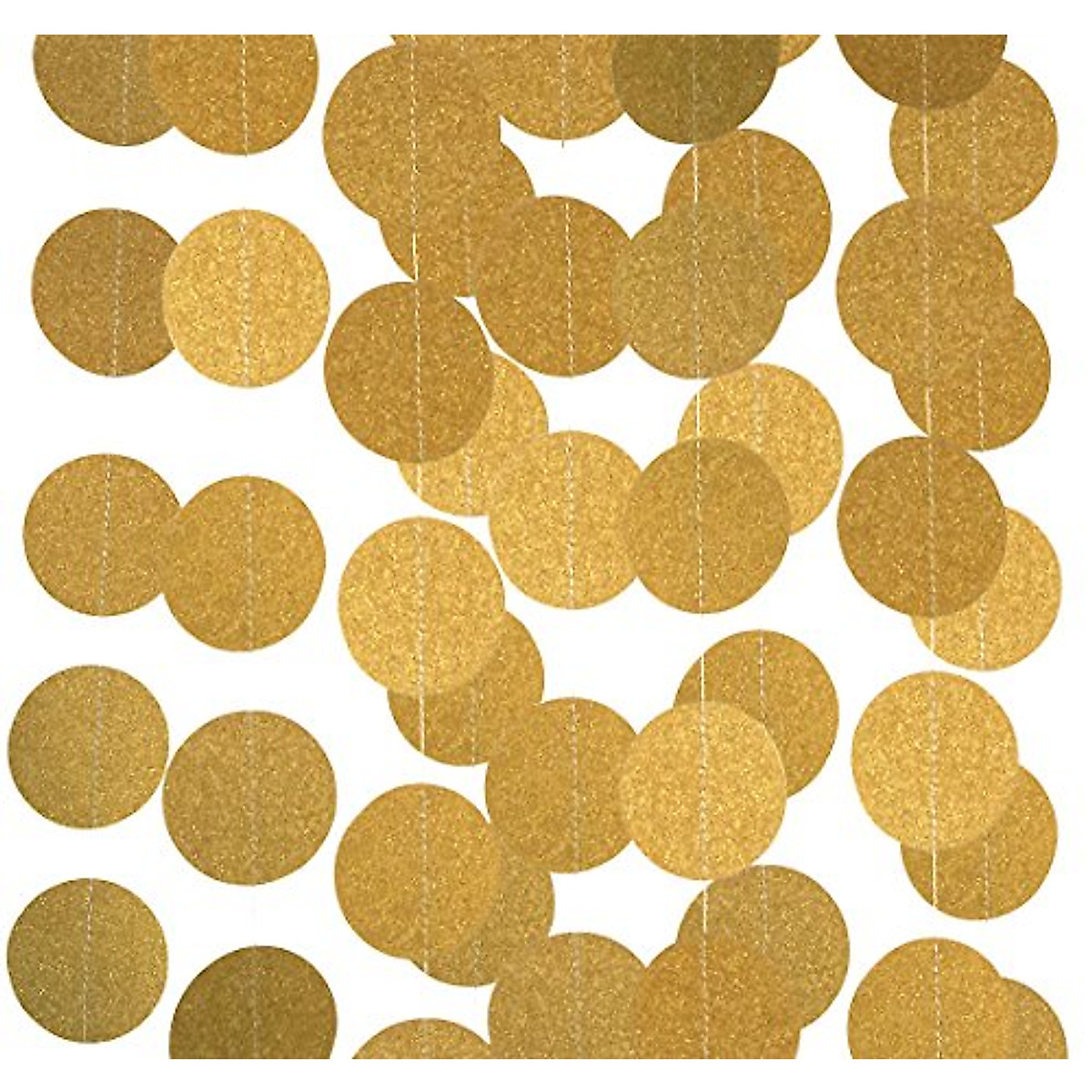 Miss to Mrs Banner, Garland & Confetti Set - Bachelorette, Engagement or Wedding Party Decorations - Sparkly Rose Gold Banner, Circle Garland & Super Fun Diamond Ring & Circle Confetti (Gold)