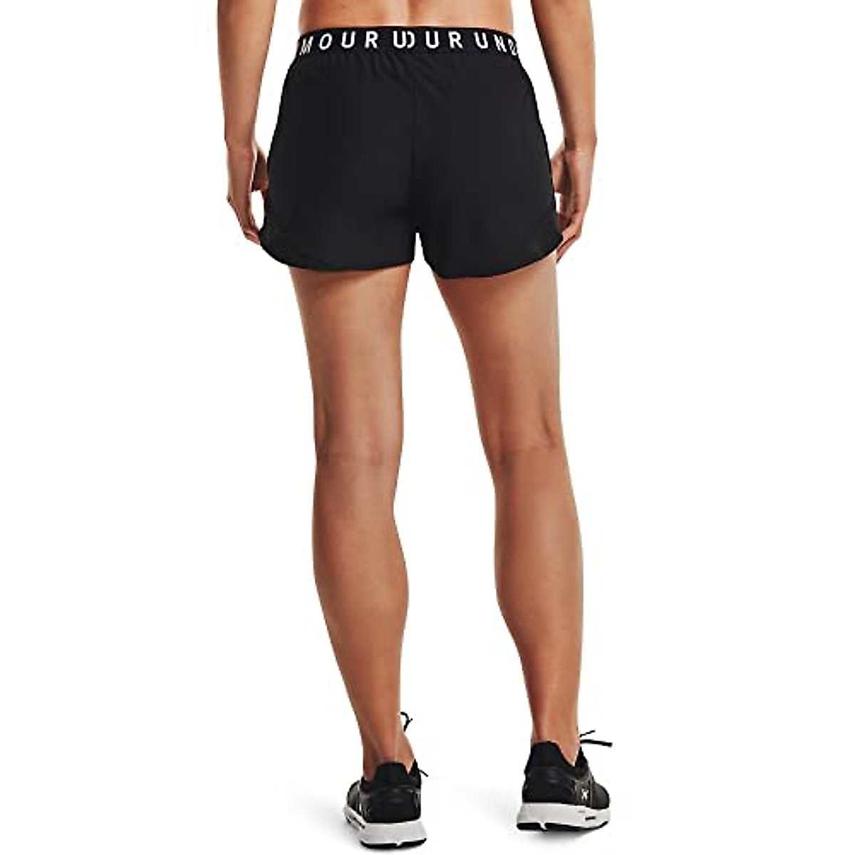 Under Armour womens Play Up 3.0 Shorts , Black (001)/White , Medium