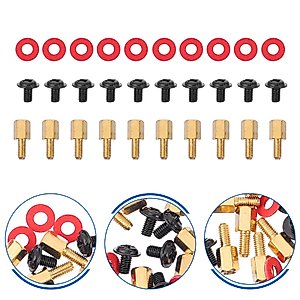1 Set Motherboard Screws Computer Screw Hexagonal Standoff Computer Case Screw Computer Part Hex Spacer Copper Pillar Hexagonal Nut Standoff Spacer Computer Supply