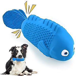 WinTour Dog Chew Toys for Aggressive Chewers, Squeaky Dog Toys, Almost Indestructible Dog Toys for Aggressive Chewers, Durable Tough Dog Toys for Medium Large Breed Dogs with Bacon Flavor