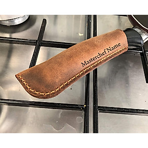 Personalized Leather Pot Handle Cover - Leather Hot Handle Holder - 100% Genuine Leather Potholder - Personalized Pot Holder - Leather Potholder - Cast Iron Handle Cover - Custom Skillet Handle Cover