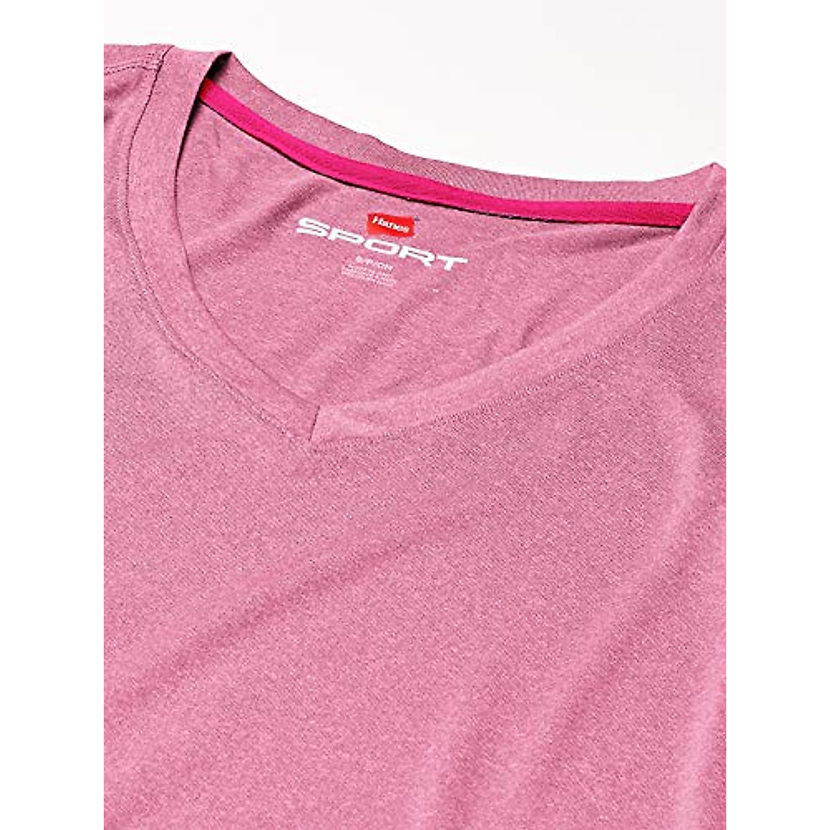 Hanes womens O9309 athletic shirts, Amaranth Heather, Large US